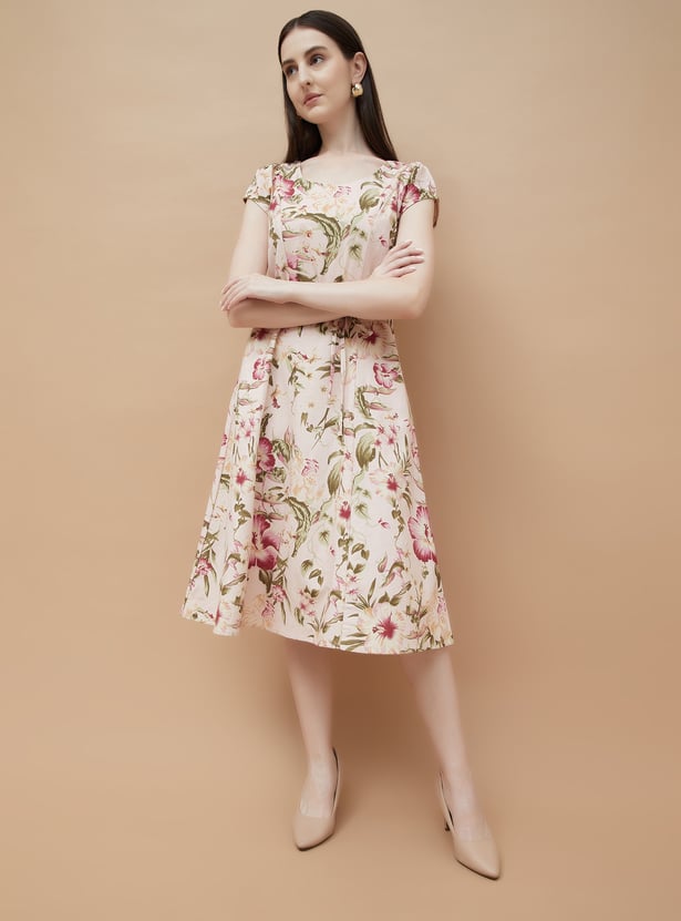 Buy CODE Floral Print A-line Dress from CODE at just INR 2199.0