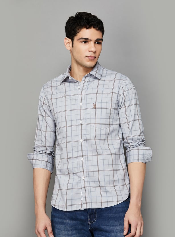 Buy US POLO ASSN Checked Regular Fit Shirt from US Polo Assn at just ...