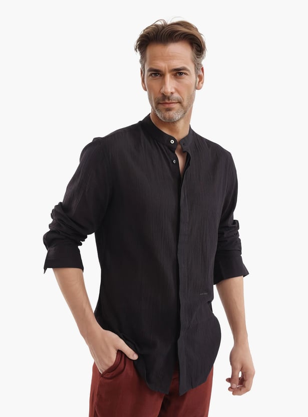Buy RARE RABBIT Solid Regular Fit Shirt from Rare Rabbit at just INR 2999.0