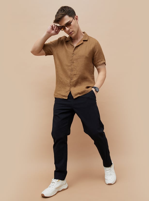 Buy CODE UNWIND Textured Regular Fit Shirt from Code Unwind at just INR ...