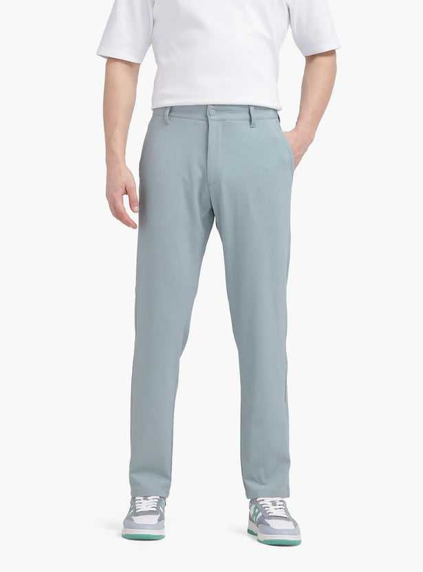 Buy RARE RABBIT Solid Regular Fit Trousers from Rare Rabbit at just INR ...