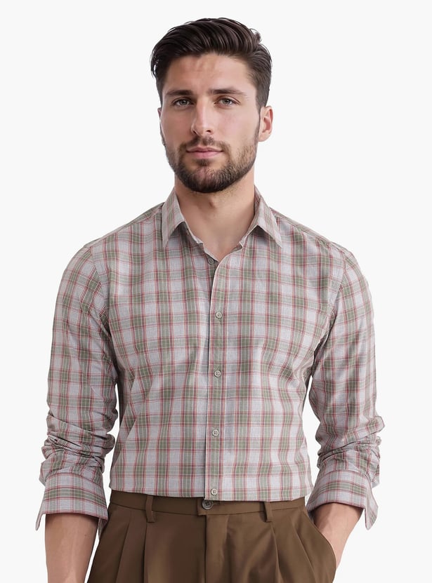 Buy RARE RABBIT Checked Regular Fit Shirt from Rare Rabbit at just INR ...