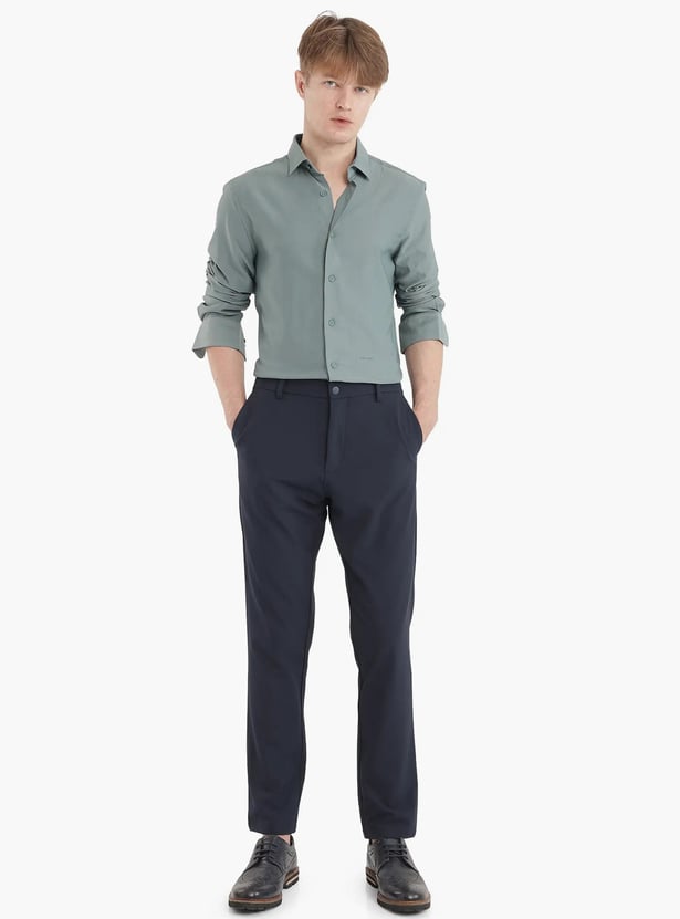 Buy RARE RABBIT Herringbone Regular Fit Shirt from Rare Rabbit at just ...