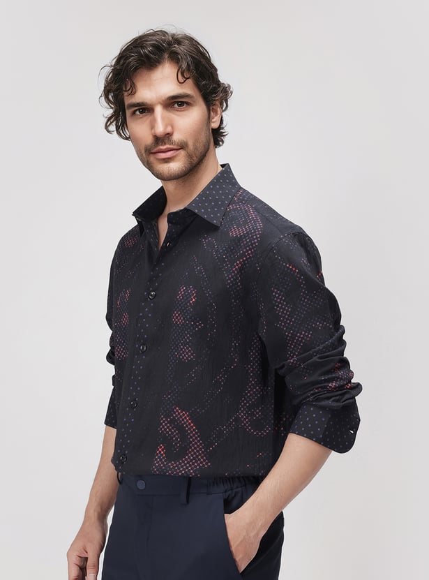 Buy RARE RABBIT Printed Regular Fit Shirt from Rare Rabbit at just INR ...