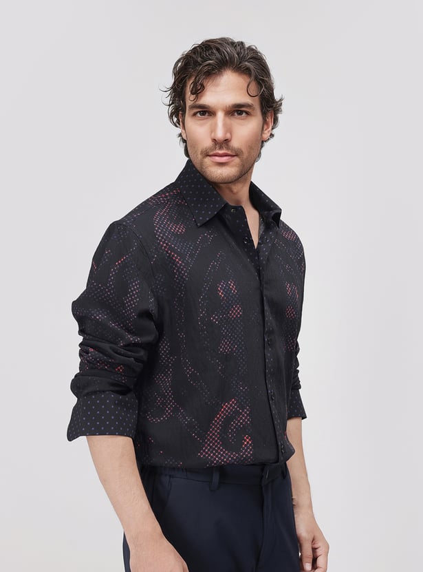 Buy RARE RABBIT Printed Regular Fit Shirt from Rare Rabbit at just INR ...