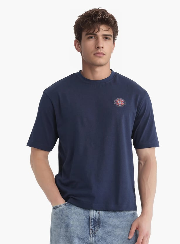 Buy RARE RABBIT Back Print Oversized T-shirt from Rare Rabbit at just ...