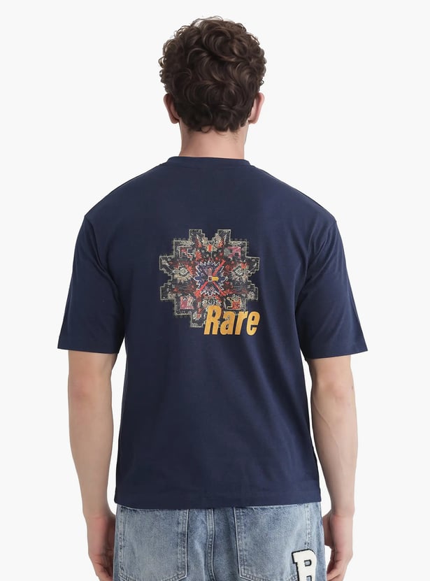 Buy RARE RABBIT Back Print Oversized T-shirt from Rare Rabbit at just ...