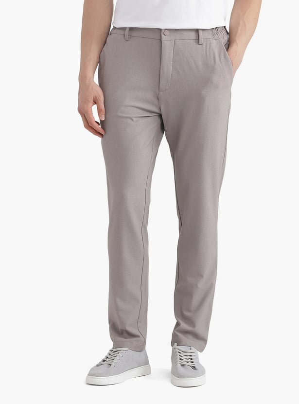 Buy RARE RABBIT Solid Regular Fit Trousers from Rare Rabbit at just INR ...