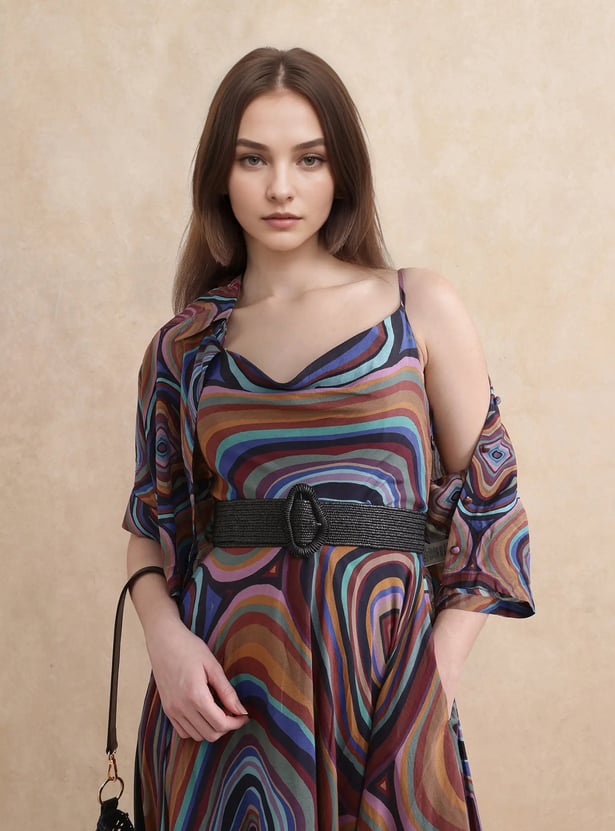 Buy RAREISM Abstract Print Asymmetric Dress from Rareism at just INR 5499.0