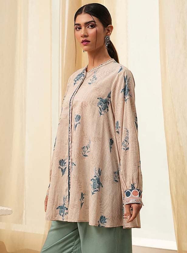 Buy BIBA Floral Print Tunic from BIBA at just INR 1799.0