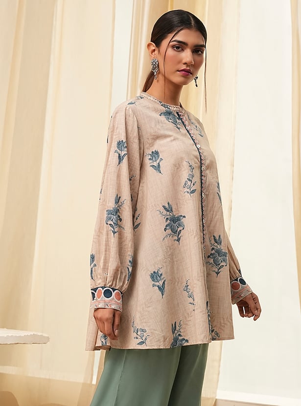 Buy BIBA Floral Print Tunic from BIBA at just INR 1799.0