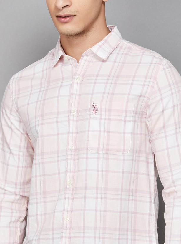 Buy US POLO ASSN Checked Slim Fit Shirt from US Polo Assn at just INR ...