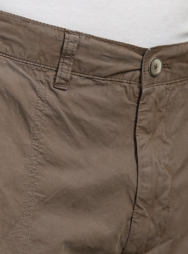 Buy LP JEANS Solid Slim Straight Casual Trousers from LP Jeans at just ...