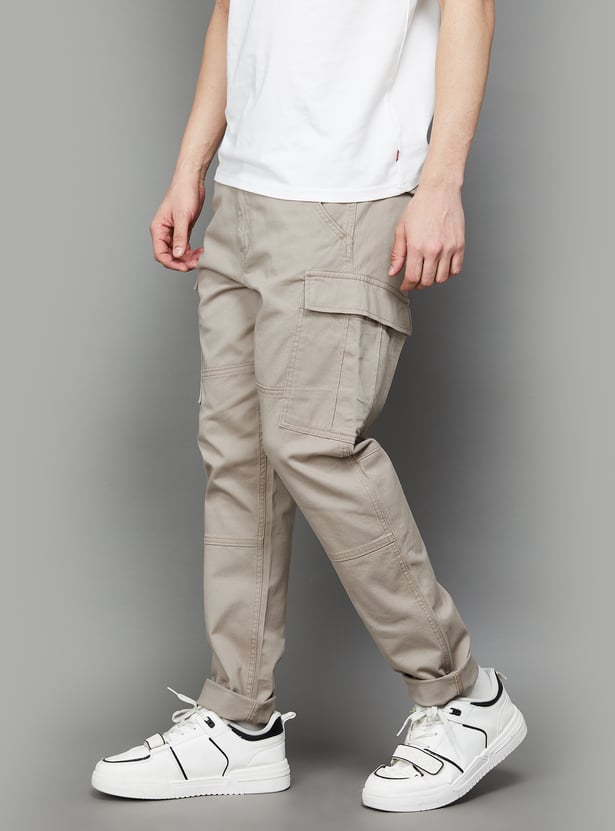 Buy LEVI'S Solid Regular Fit Cargos from Levi's at just INR 3889.0