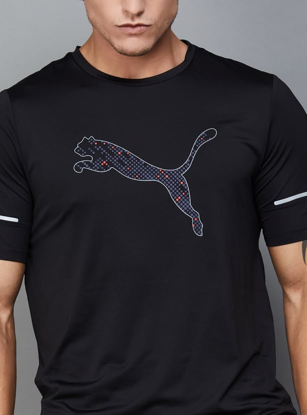Buy PUMA Logo Print Sports T-shirt from PUMA at just INR 2499.0