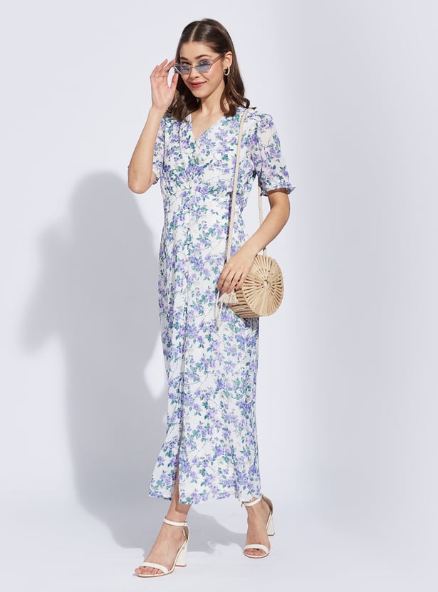 Buy LATIN QUARTERS Floral Print Maxi Dress from Latin Quarters at just ...