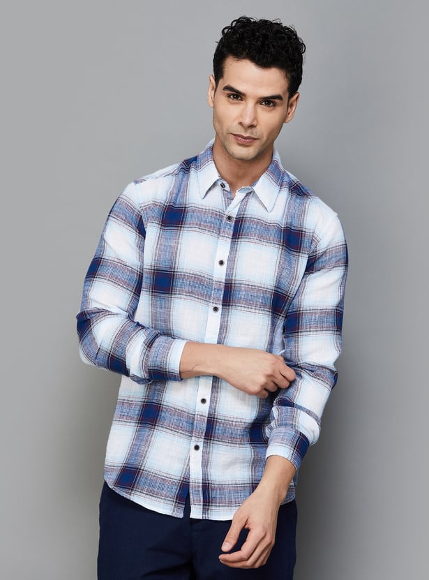 Buy PEPE JEANS Checked Regular Fit Shirt from Pepe Jeans at just INR 2799.0