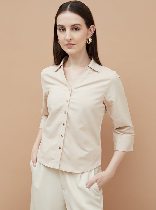 Buy CODE CLASSIC Solid Shirt from Code Classic at just INR 1499.0