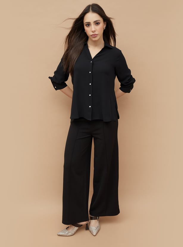 Buy CODE Solid Regular Fit Shirt from CODE at just INR 1799.0