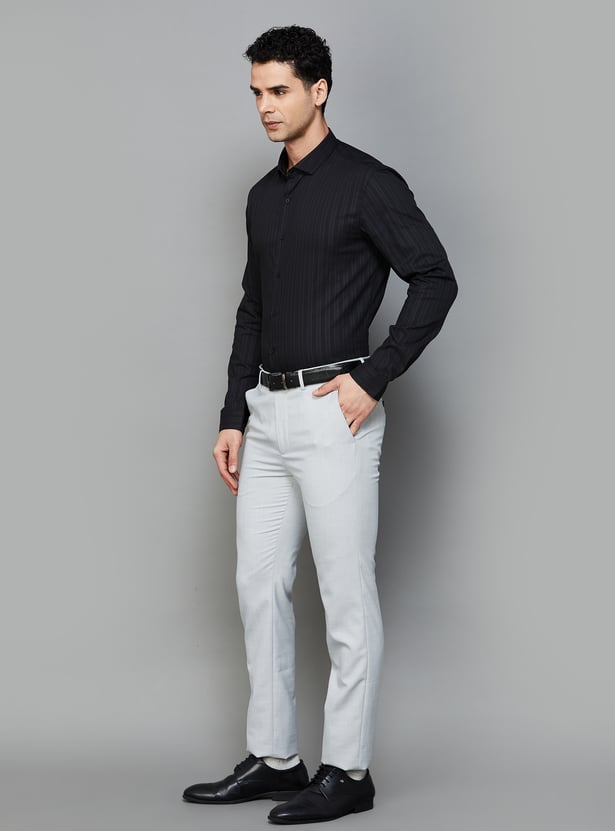 Buy LOUIS PHILIPPE Striped Super Slim Formal Shirt from Louis Philippe ...