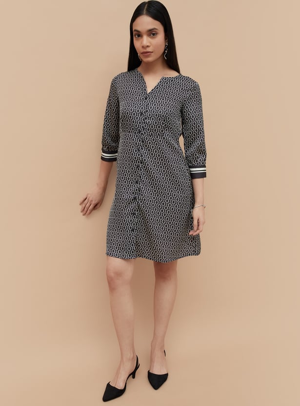 Buy CODE CLASSIC Printed A-line Dress from Code Classic at just INR 1699.0