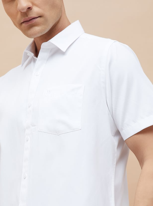 Buy CODE Textured Regular Fit Formal Shirt from CODE at just INR 799.0