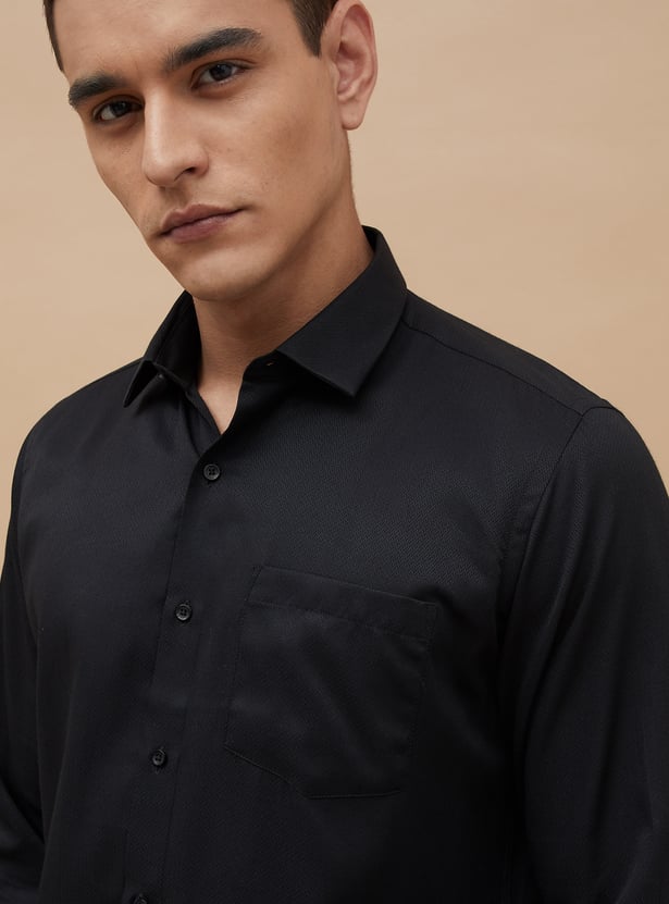 Buy CODE Chevron Patterned Slim Fit Formal Shirt from CODE at just INR ...