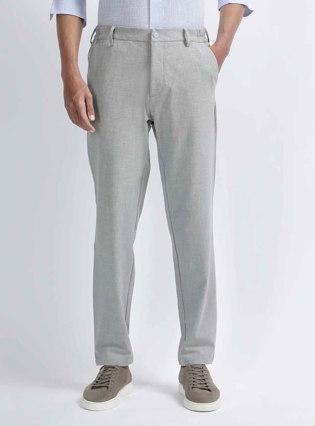Buy RARE RABBIT Solid Regular Fit Trouser from Rare Rabbit at just INR ...