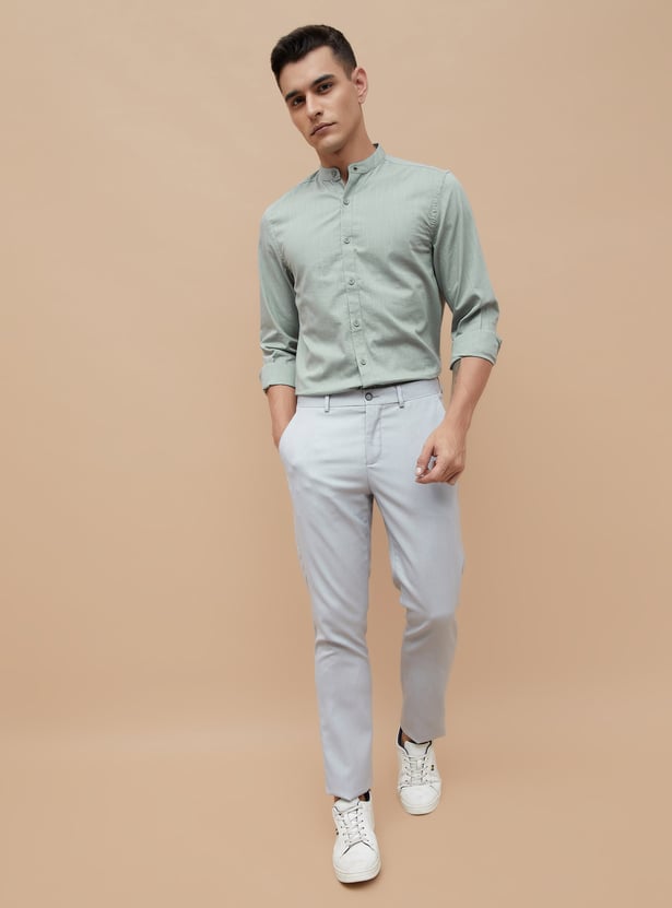 Buy CODE UNWIND Solid Regular Fit Shirt from Code Unwind at just INR 999.0