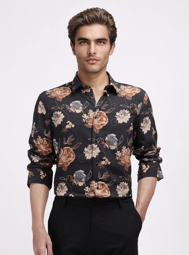 Buy RARE RABBIT Floral Print Regular Fit Shirt from Rare Rabbit at just ...