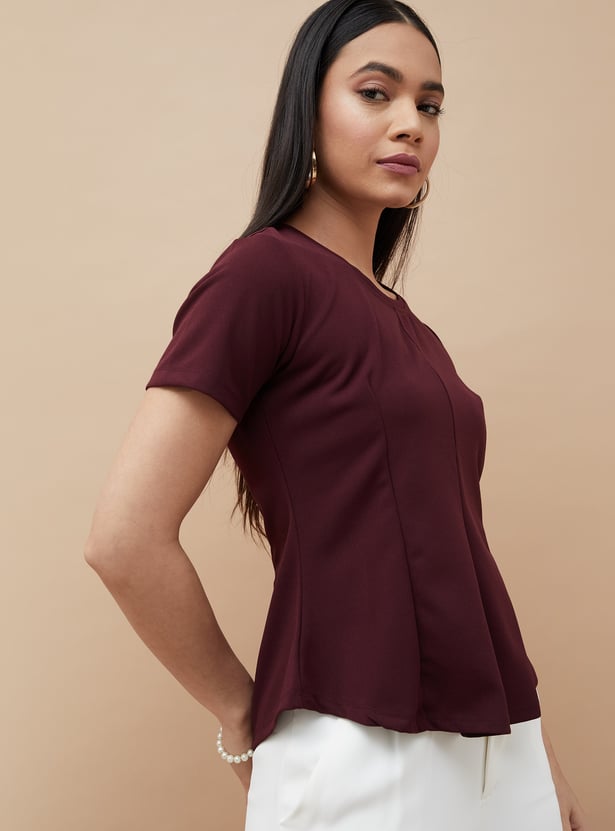 Buy CODE CLASSIC Pleated Top with Flared Hem from Code Classic at just ...