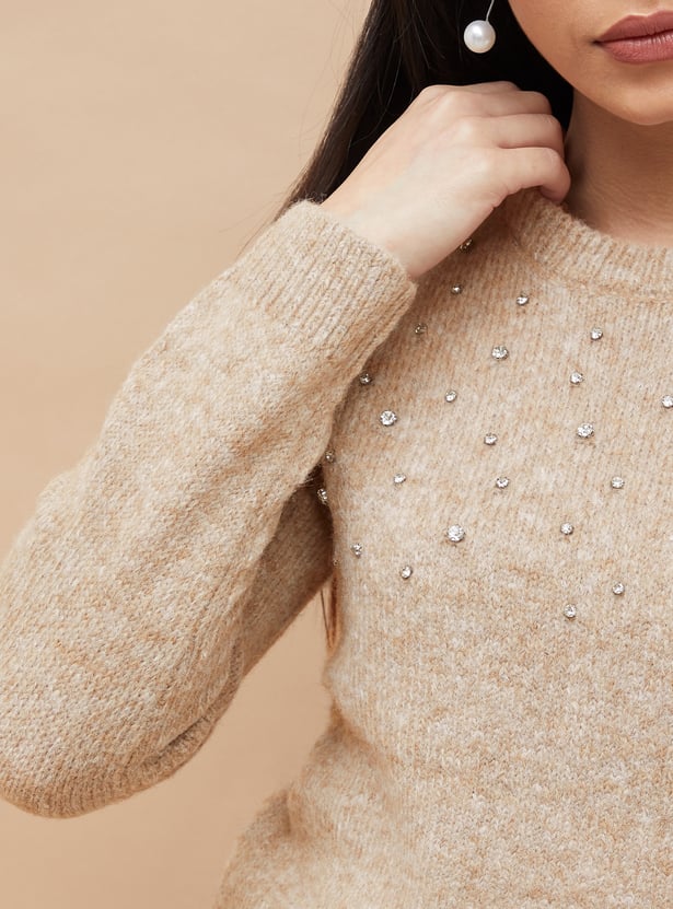 Buy CODE Embellished Sweater from CODE at just INR 1599.0