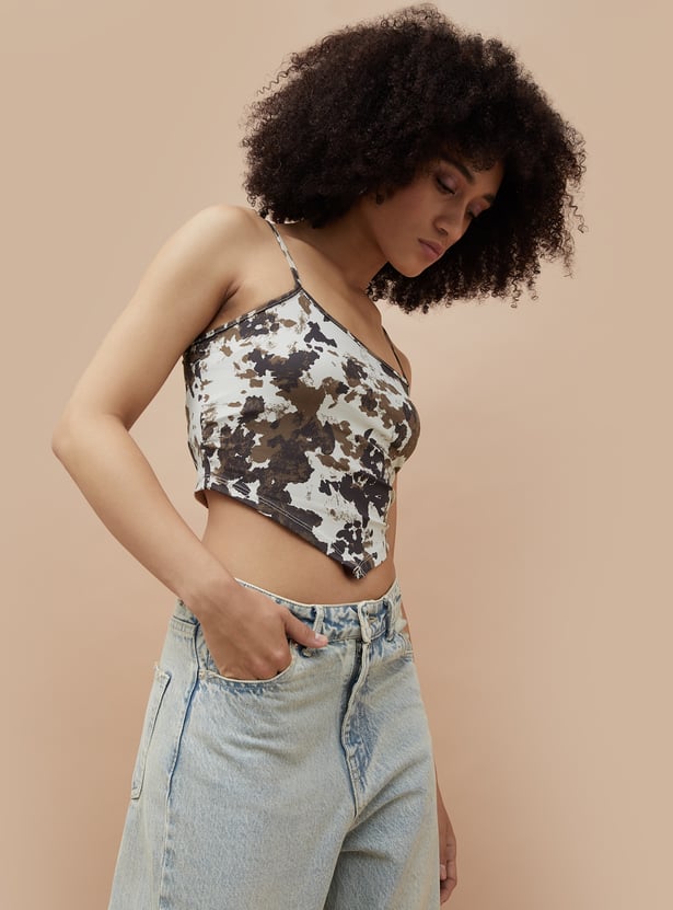 Buy GINGER Animal Print Crop Top from Ginger at just INR 899.0
