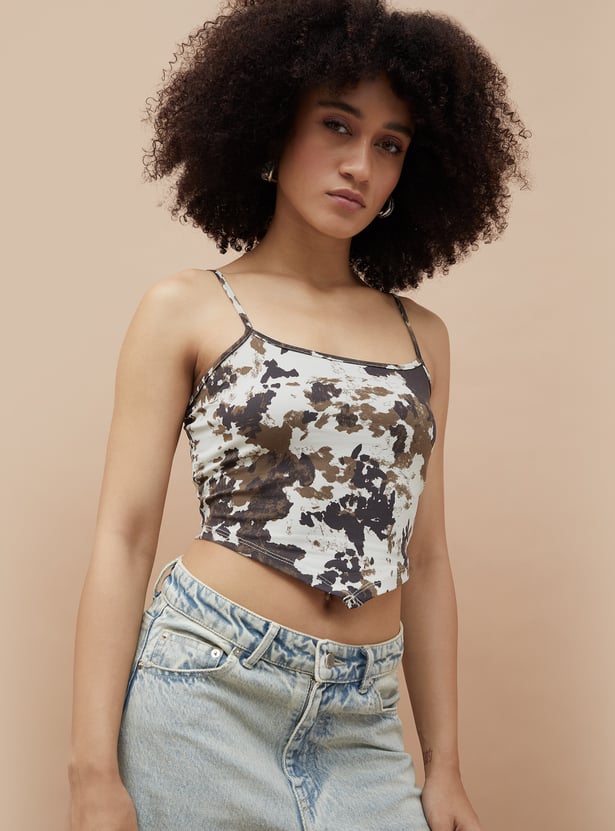 Buy GINGER Animal Print Crop Top from Ginger at just INR 899.0
