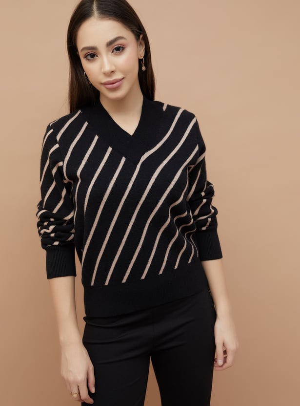 Buy CODE Striped Sweater from CODE at just INR 1599.0