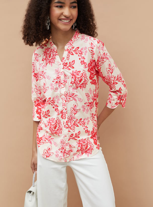 Buy COLOUR ME Floral Print Shirt from Colour Me by Melange at just INR ...