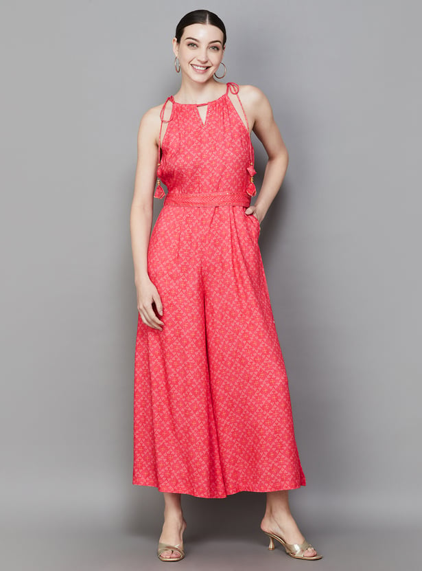 Buy GLOBAL DESI Bandhani Print Jumpsuit from Global Desi at just INR 5590.0