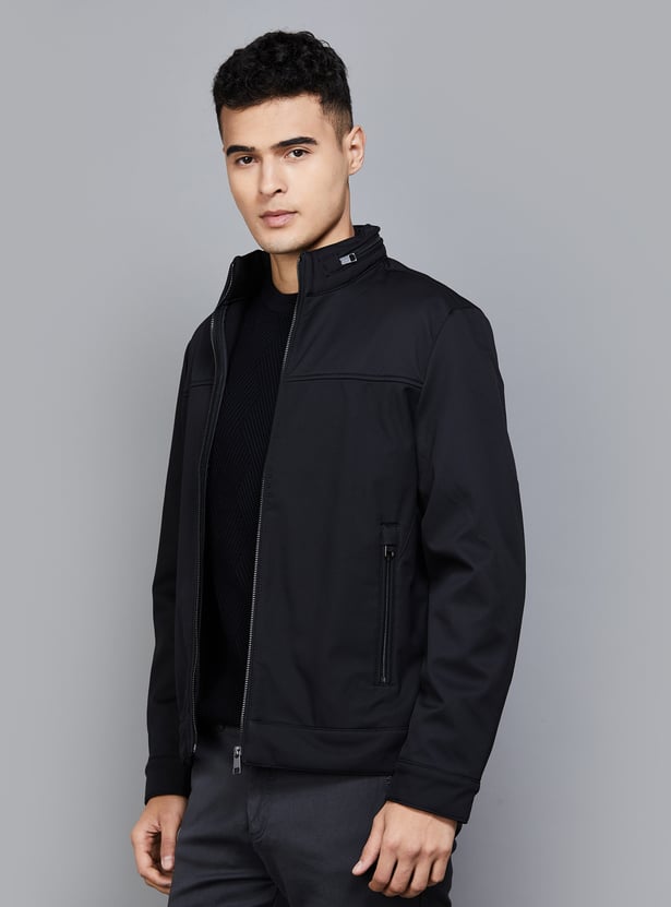 Buy CELIO Solid Jacket with Concealed Hood from Celio at just INR 6499.0