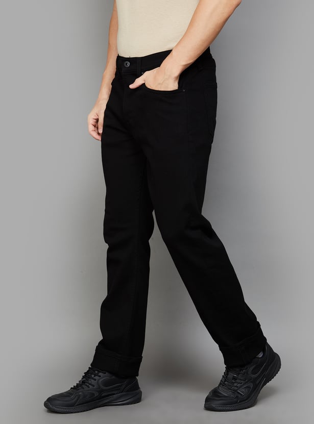 Buy FLYING MACHINE Solid Straight Fit Jeans from Flying Machine at just ...