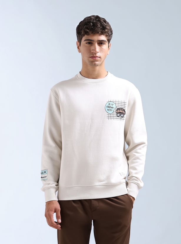 Buy FLYING MACHINE Printed Sweatshirt from Flying Machine at just INR ...