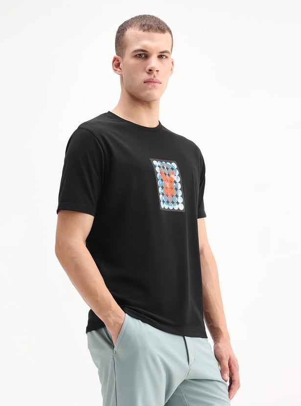 Buy RARE RABBIT Logo Print T-shirt from Rare Rabbit at just INR 1799.0