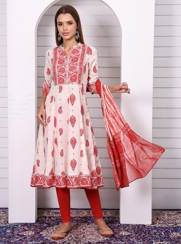Buy AURELIA Printed A-line Kurta from Aurelia at just INR 1799.0