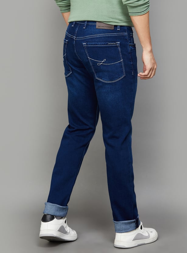 Buy LP JEANS Washed Slim Straight Jeans from LP Jeans at just INR 3049.0