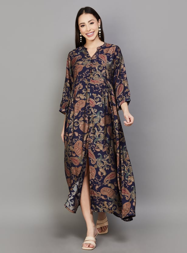 Buy LIBAS Paisley Print A-line Front Slit Kurta from Libas at just INR ...