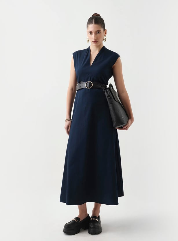 Buy RAREISM Solid A-Line Dress from Rareism at just INR 3799.0