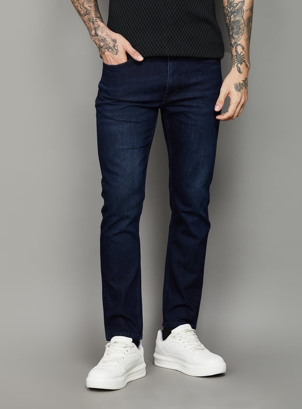 Buy LP JEANS Dark-Washed Slim Straight Jeans from LP Jeans at just INR ...