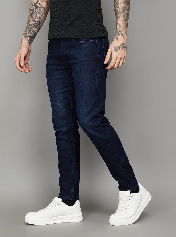 Buy LP JEANS Dark-Washed Slim Straight Jeans from LP Jeans at just INR ...
