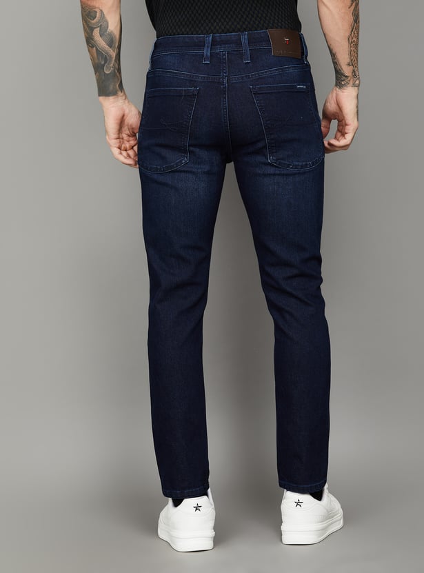 Buy LP JEANS Dark-Washed Slim Straight Jeans from LP Jeans at just INR ...