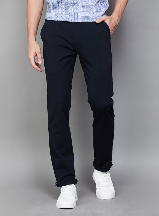 Buy ARROW SPORT Solid Super Slim Trousers from Arrow Sport at just INR ...