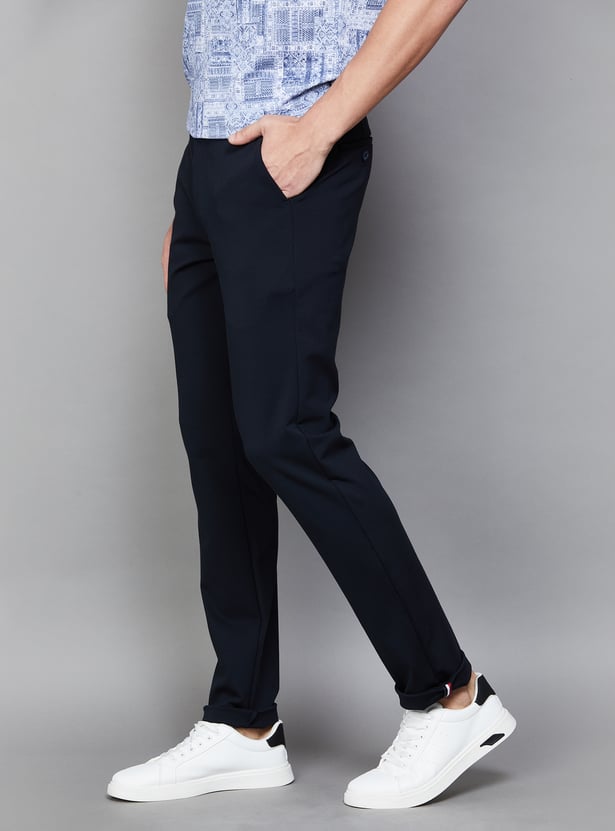 Buy ARROW SPORT Solid Super Slim Trousers from Arrow Sport at just INR ...